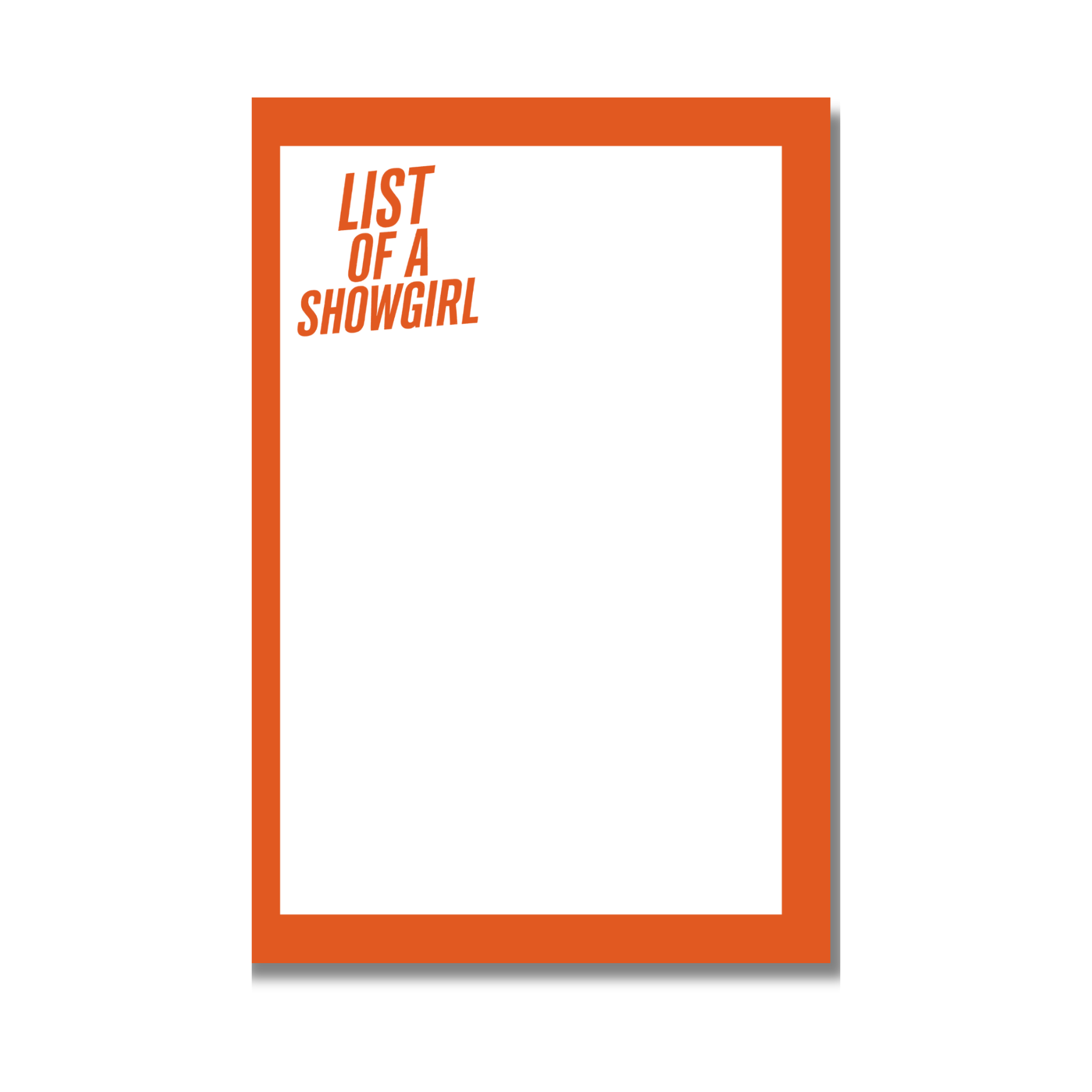 Taylor Swift Showgirl Notepad – Mimo Market